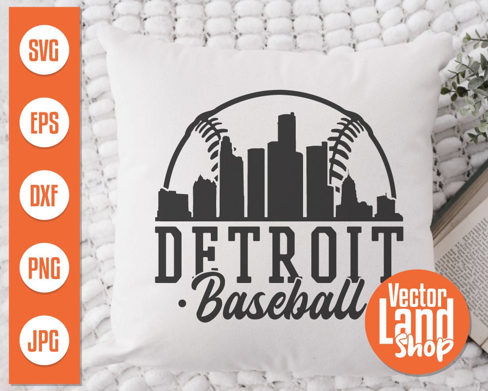 Detroit Baseball Svg Detroit Svg Baseball Team Logo - Etsy