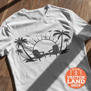 Palm Tree Svg, Beach Svg, Beach Vibes Svg, Summer Svg, Tropical Svg ...