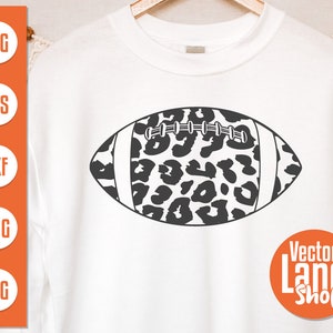Leopard Football Svg Leopard Print Svg Cheetah Print Svg | Etsy