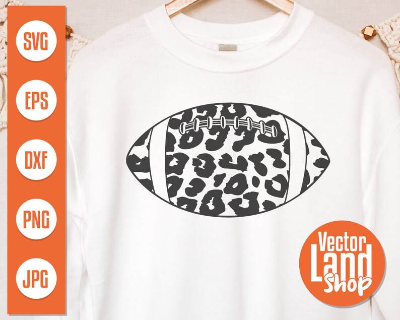 Leopard Football Svg Leopard Print Svg Cheetah Print Svg - Etsy