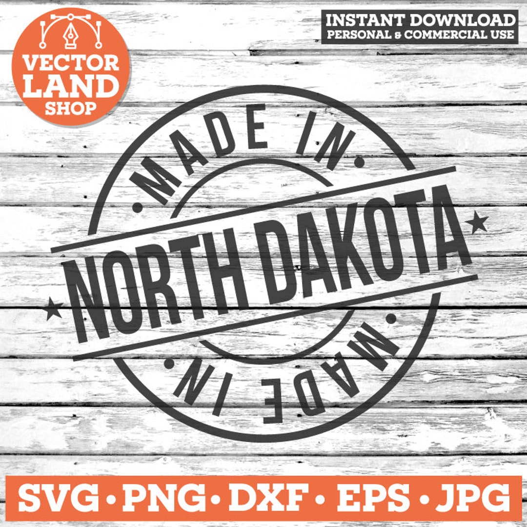 Made in North Dakota Svg, North Dakota Svg, United States Svg, North ...