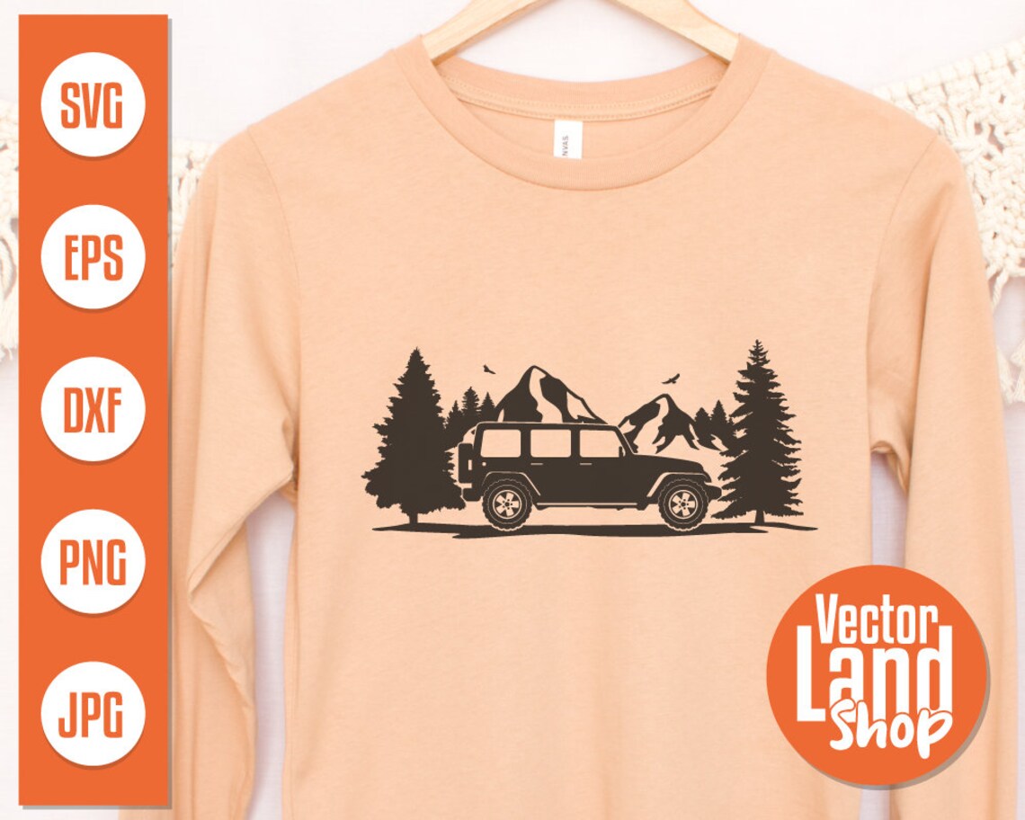 Offroad Scene Svg Suv Svg Adventures Svg off Road Svg - Etsy