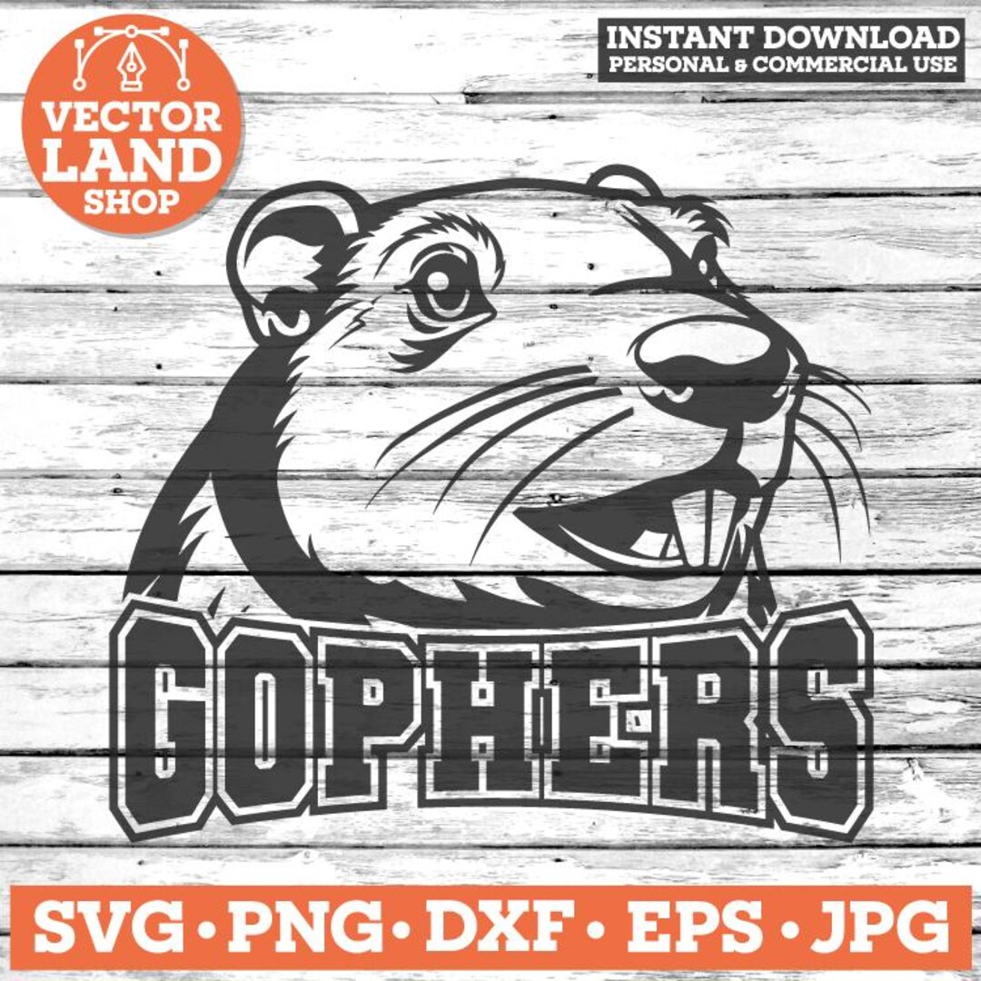 Gophers Svg, Gopher Svg, Mascot School, School Team, Logo Vector ...