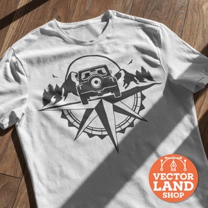 Offroad Svg, Adventure off Road, Compass Svg, Adventure Svg, Travel Svg ...
