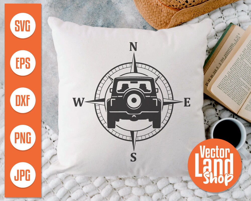 SUV Svg Adventure off Road Compass Svg Adventure Svg | Etsy