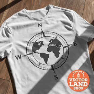 Compass SVG, World Map Svg, Travel Svg, Adventure Svg, Summer Svg ...
