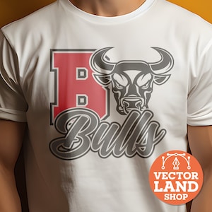 Bulls Svg, Bull Svg, Bulls Png, Mascot Svg, Team Svg, Bulls Logo, Team ...