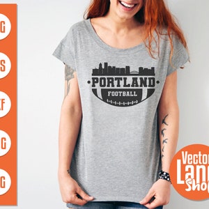 Portland Football Svg Portland Svg Football Team Logo | Etsy
