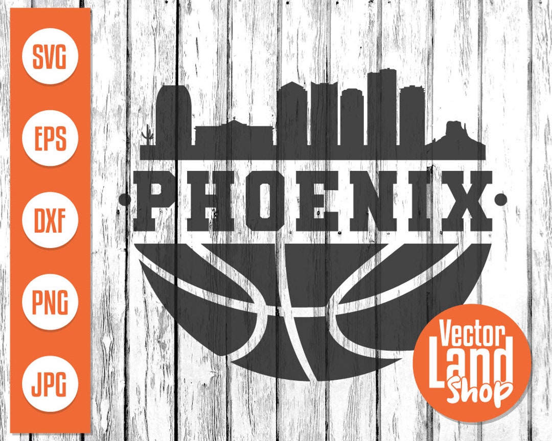 Phoenix Basketball Svg Phoenix Svg Basketball Team Logo - Etsy