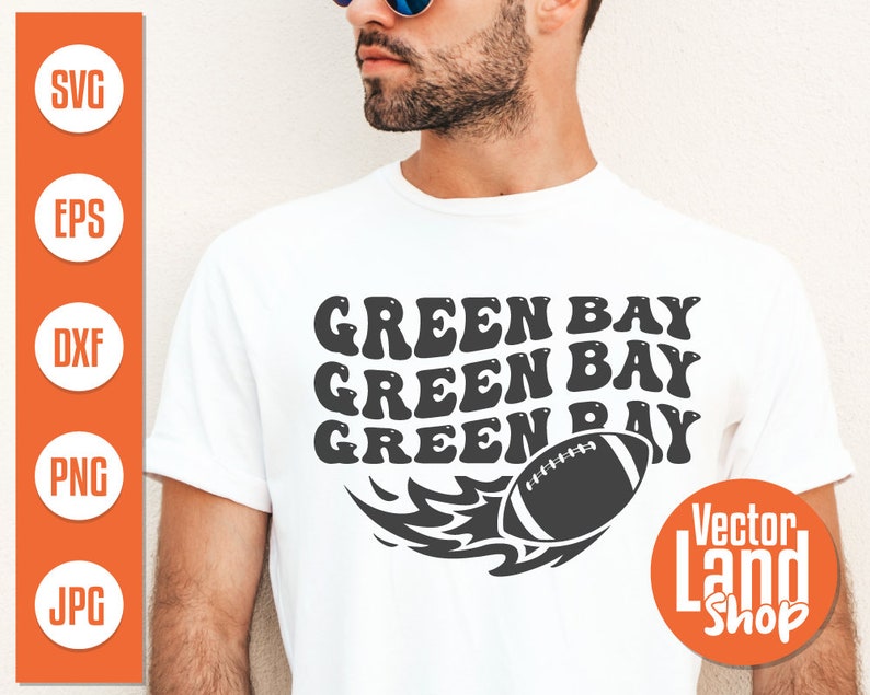 Green Bay Football Svg Green Bay Svg Football Team Logo - Etsy