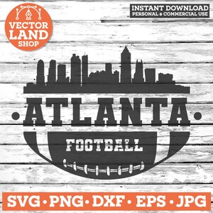 Atlanta Football Svg, Atlanta Svg, Football Team Logo, American ...