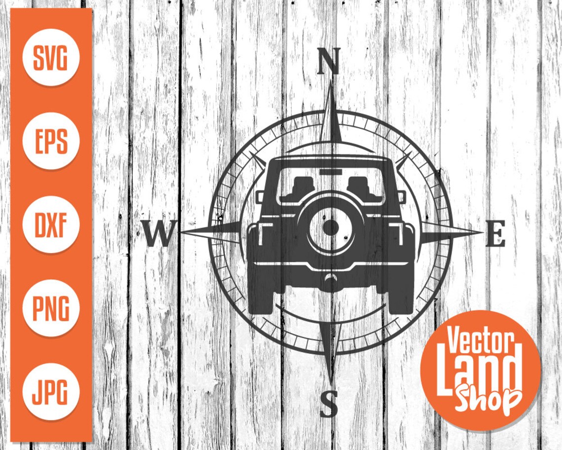 SUV Svg Adventure off Road Compass Svg Adventure Svg | Etsy