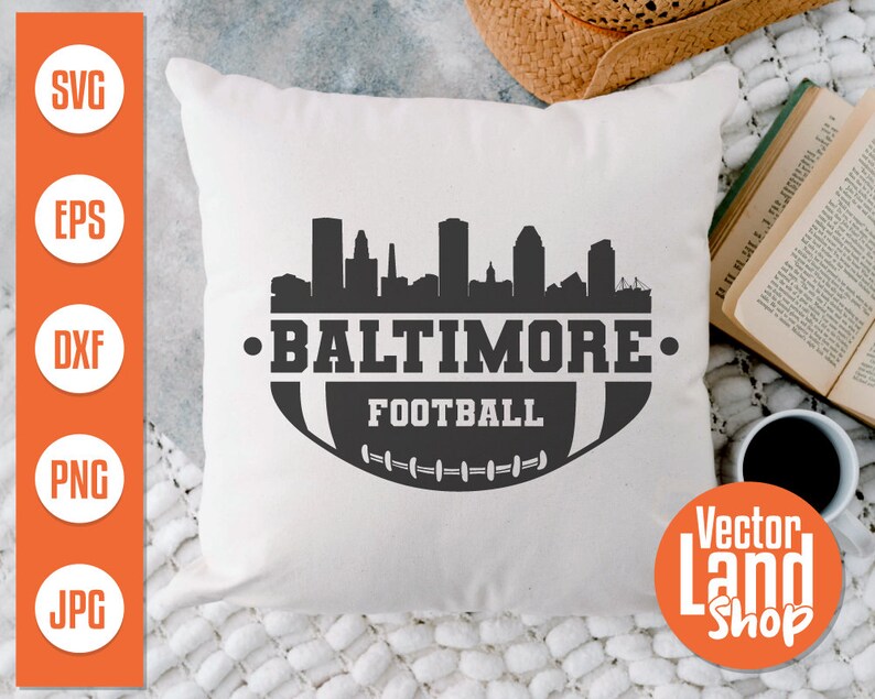 Baltimore Football Svg Baltimore Svg Football Team Logo - Etsy