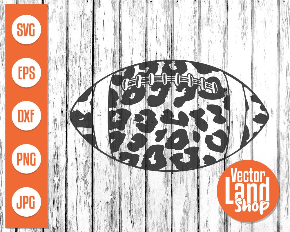 Leopard Football Svg Leopard Print Svg Cheetah Print Svg - Etsy