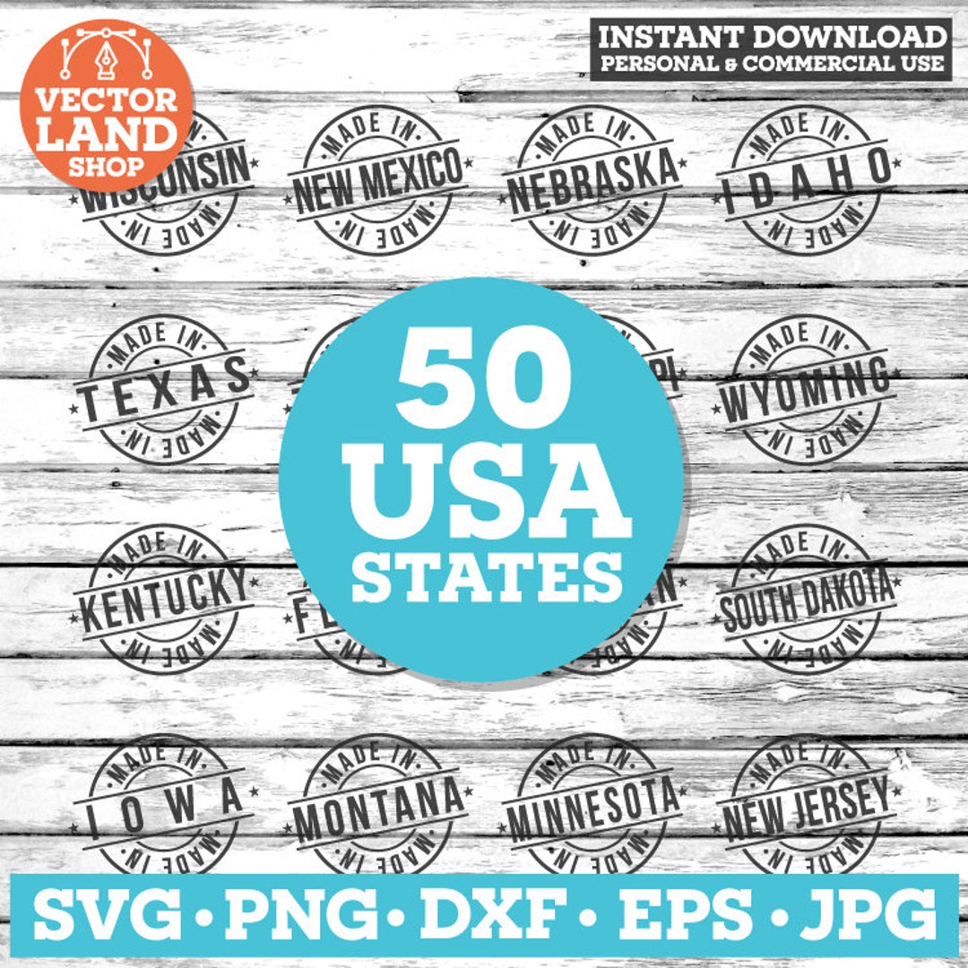 Made in USA Svg, America Svg, United States Svg, States Svg, American ...