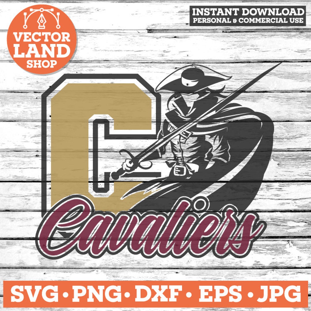 Cavaliers Svg, Cavalier Svg, Cavaliers Png, Mascot Svg, Team Svg ...