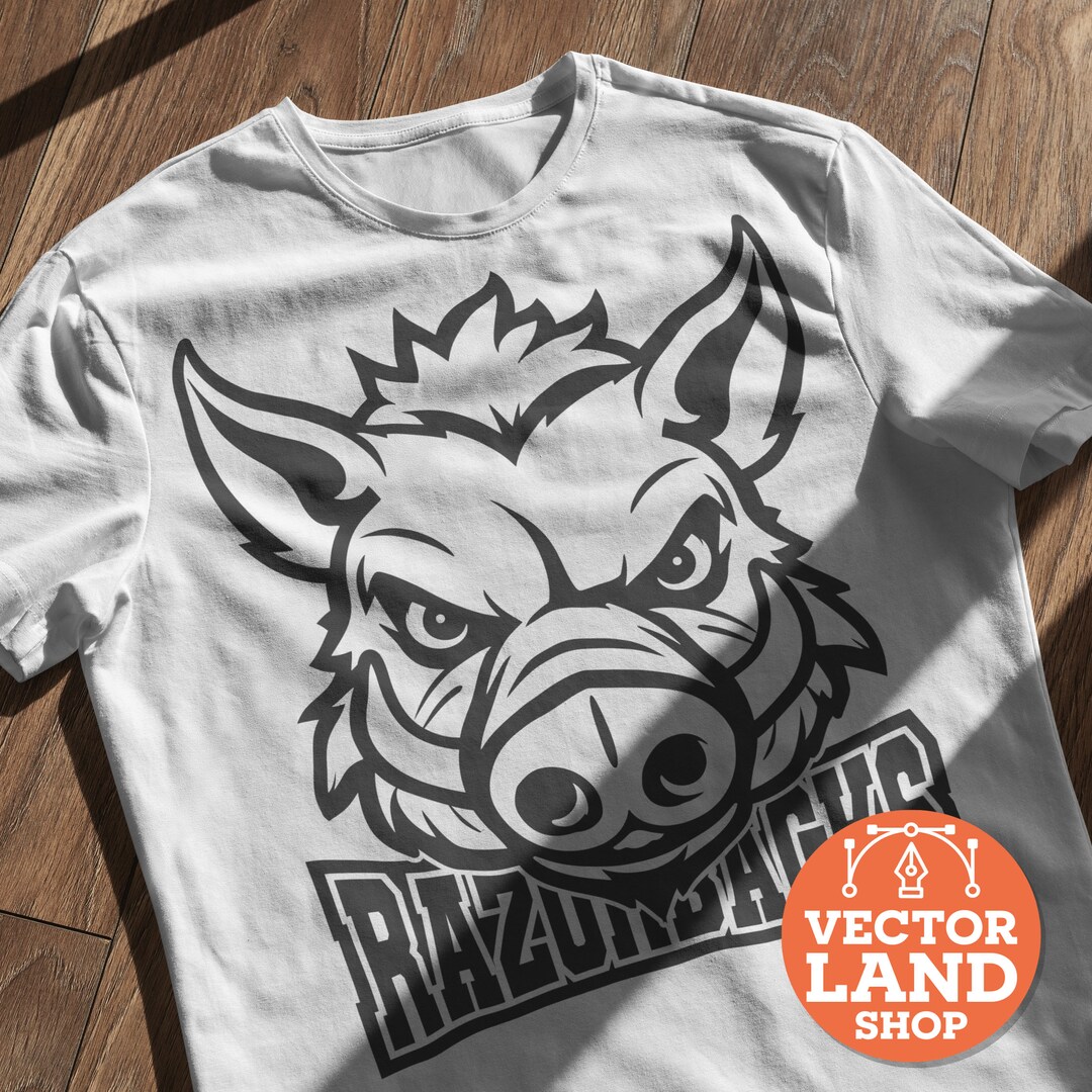 Razorback Svg, Wild Boar Svg, Wild Hog Svg, School Spirit Svg, Wild ...