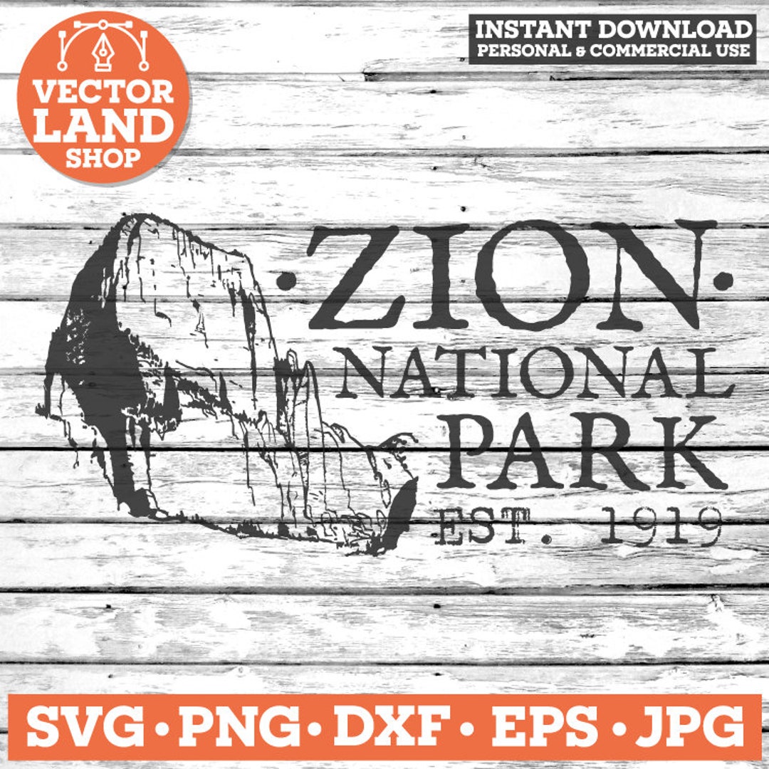 Zion Svg, National Park Svg, Zion Png, Utah Svg, Outdoors Svg, Woodland ...