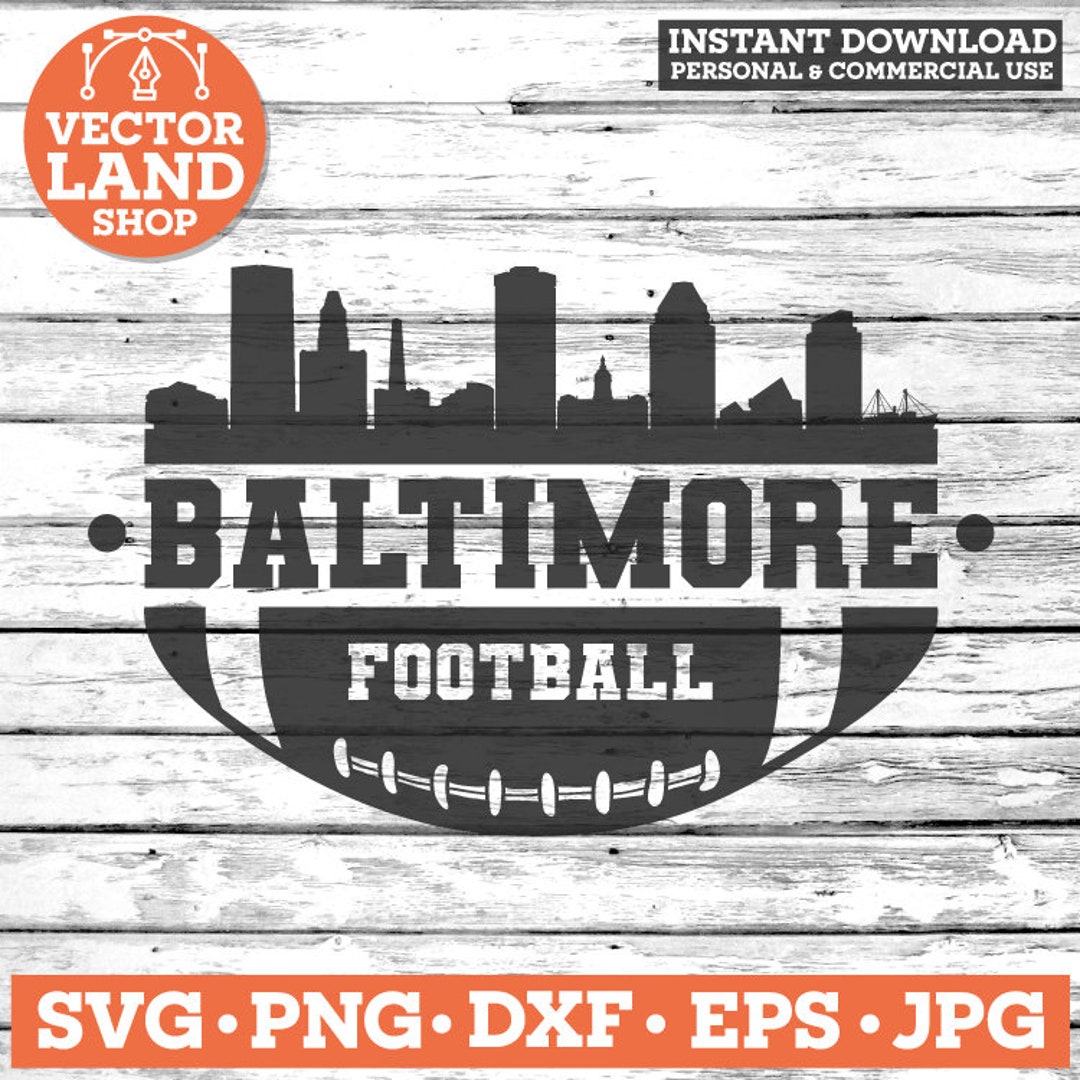 Baltimore Football Svg, Baltimore Svg, Football Team Logo, American ...