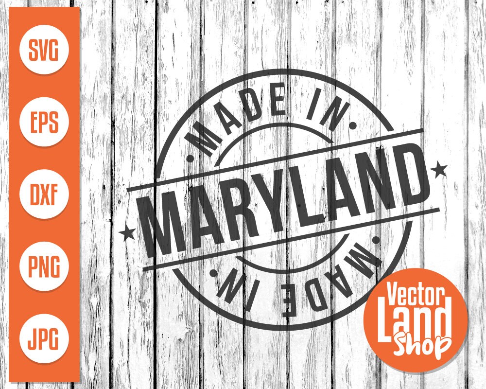 Made in Maryland Svg Maryland Svg United States Svg - Etsy