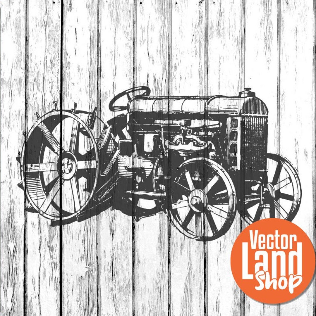Tractor Svg Farm Svg Old Tractor Svg Barn Svg Tractor - Etsy