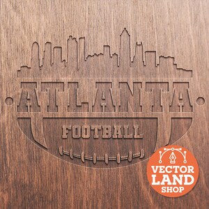 Atlanta Football Svg, Atlanta Svg, Football Team Logo, American ...