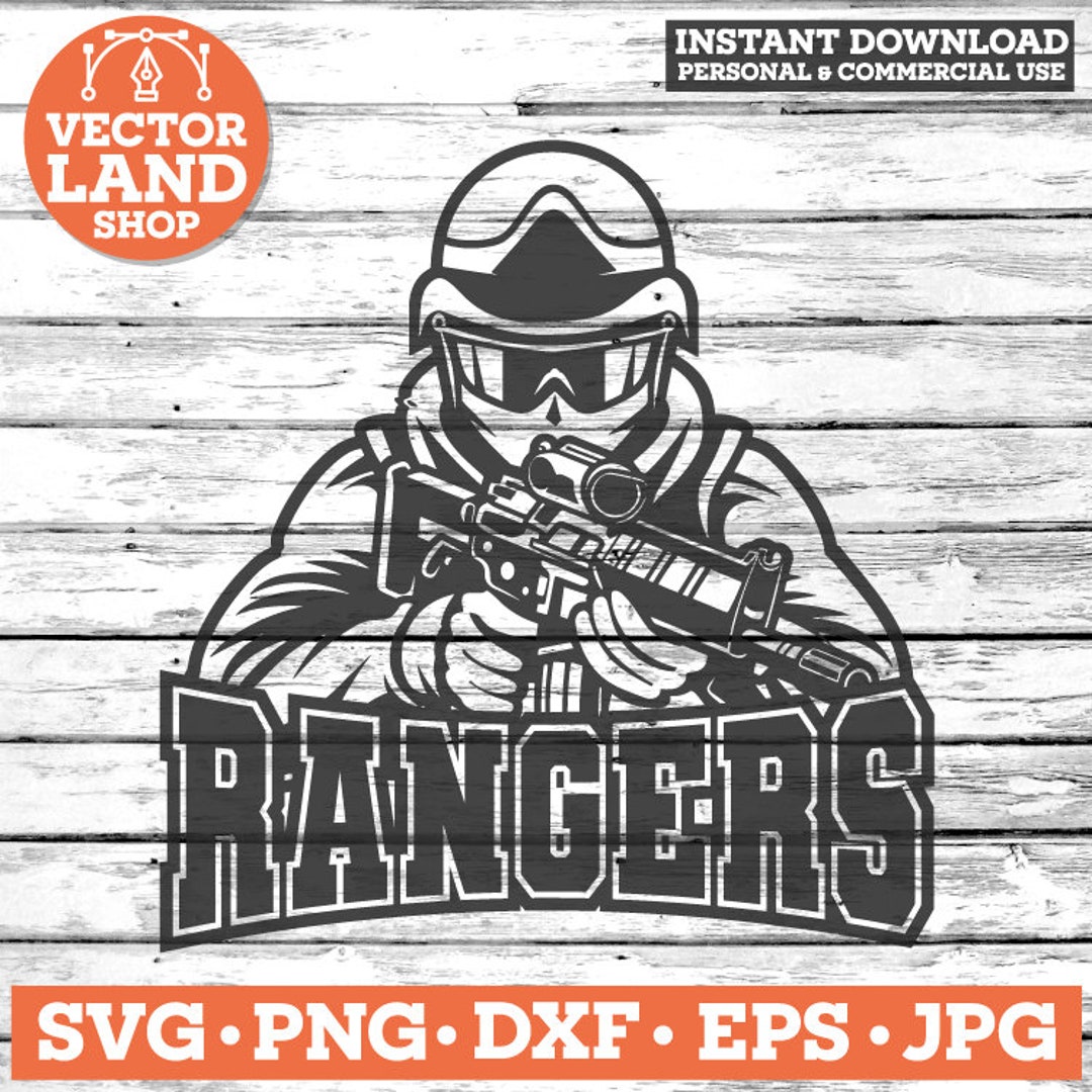 Ranger Svg, Rangers Svg, Ranger Png, School Mascot, Team Spirit SVG ...