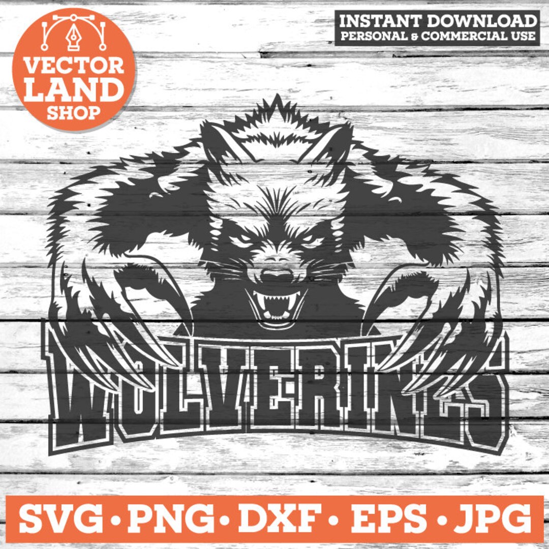 Wolverines Svg, Wolverine Svg, Mascot Svg, School Spirit, High School ...