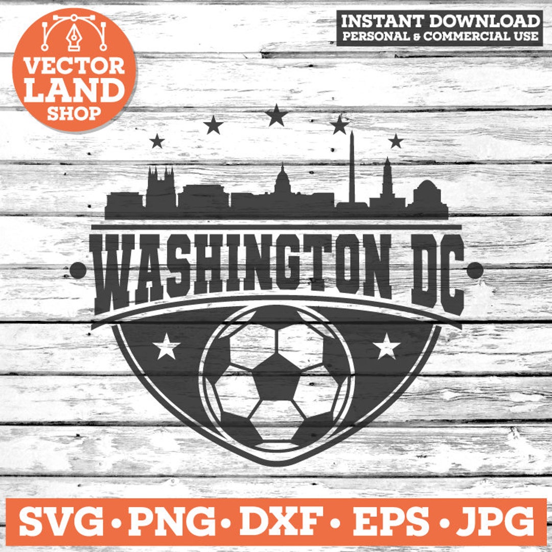 Washington DC Soccer Svg, Washington Dc Svg, Soccer Team Logo, Soccer ...