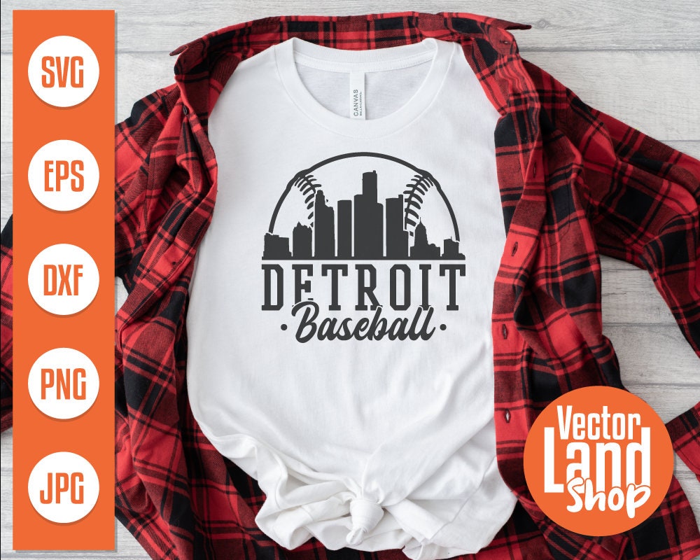 Detroit Baseball Svg Detroit Svg Baseball Team Logo - Etsy