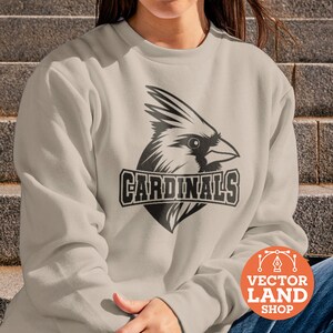 Cardinals Svg, Cardinal Svg, Cardinals Png, School Mascot, Cardinal ...