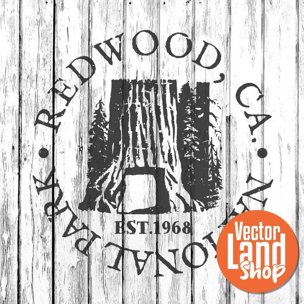 Redwood Svg - Etsy