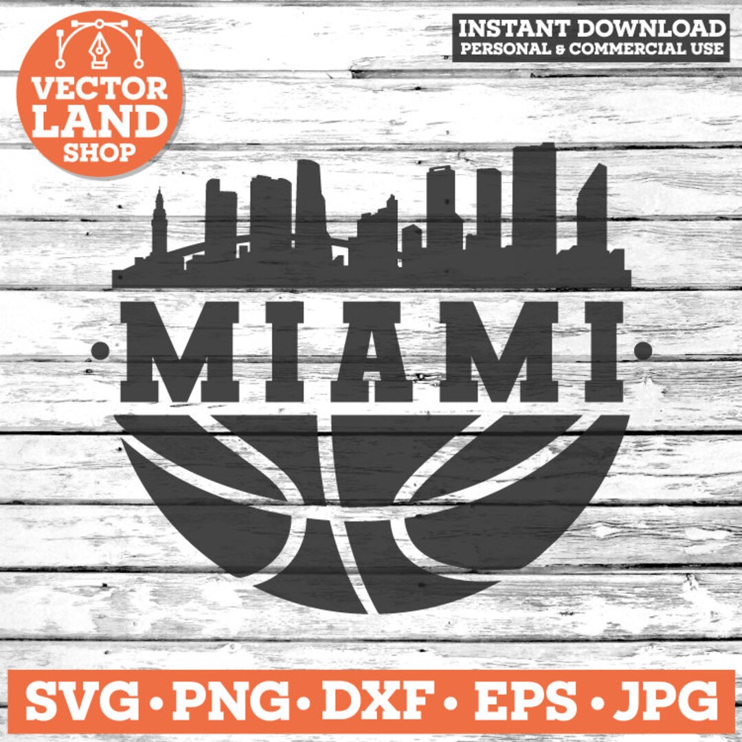Miami Basketball Svg, Miami Svg, Basketball-Team-Logo, Miami Svg, Miami ...