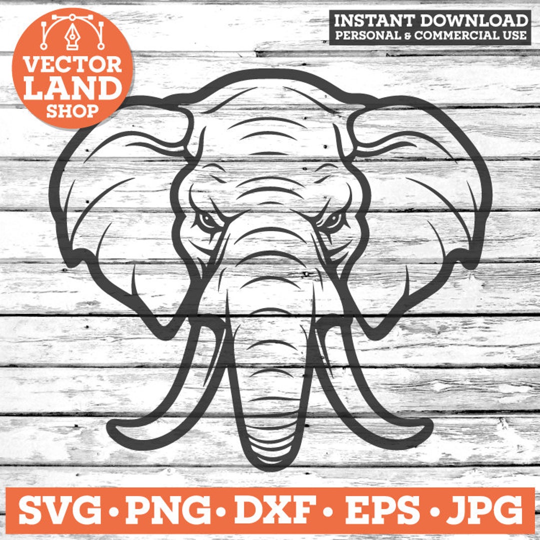 Elephant Svg Elephants Svg Elephant Png Elephant Mascot - Etsy