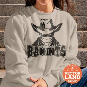 Bandit Svg, Bandits Svg, Bandit Png, Mascot School, Bandit Clipart ...