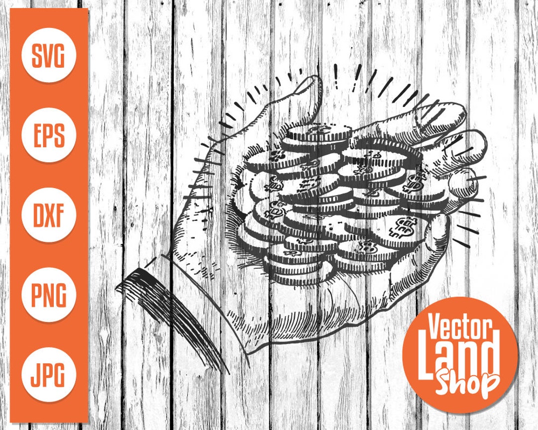 Hand Money Svg Bank Svg Vintage Hand Svg Business Svg - Etsy