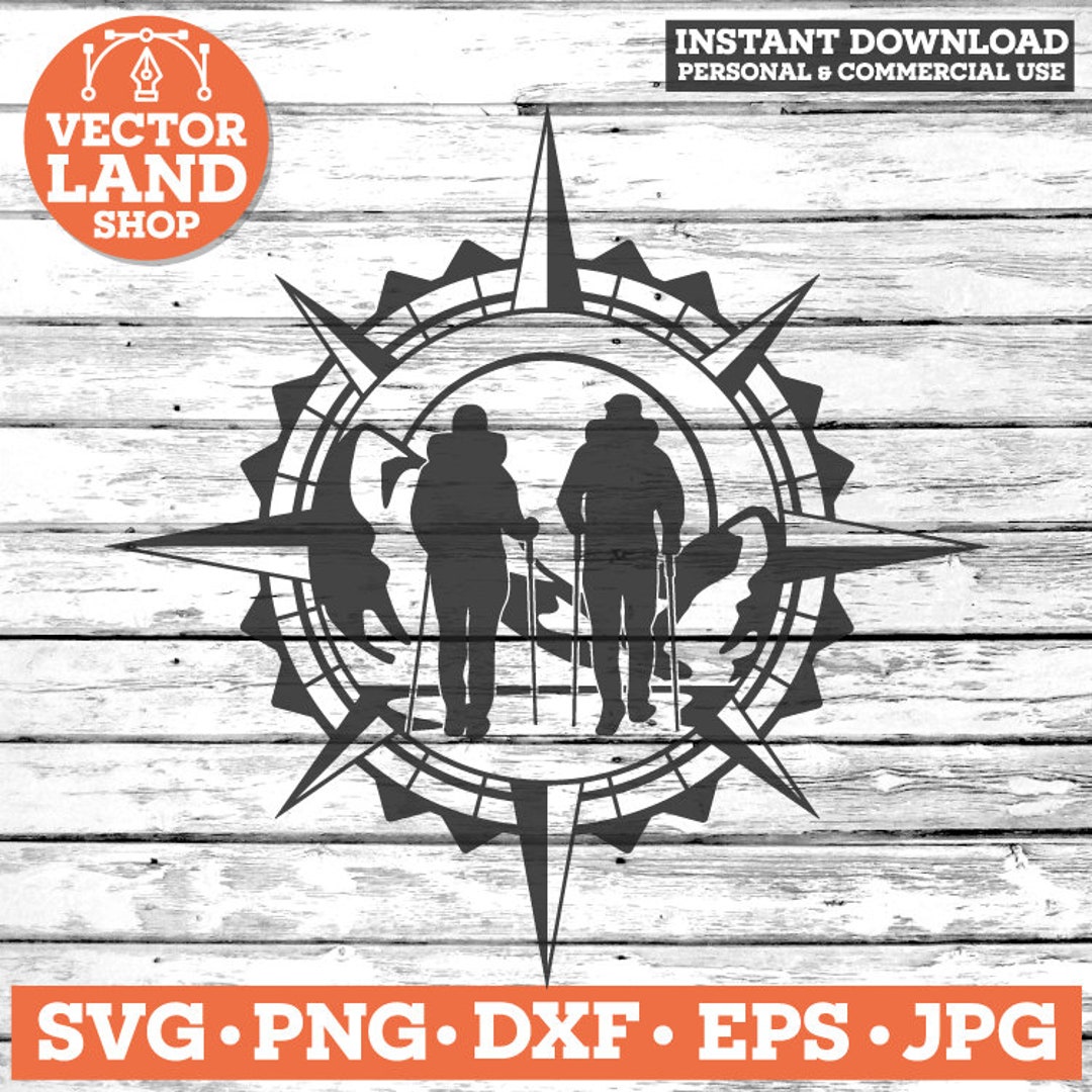 Hiking Svg Mountain Svg Walking Svg Nature Outdoor Svg - Etsy