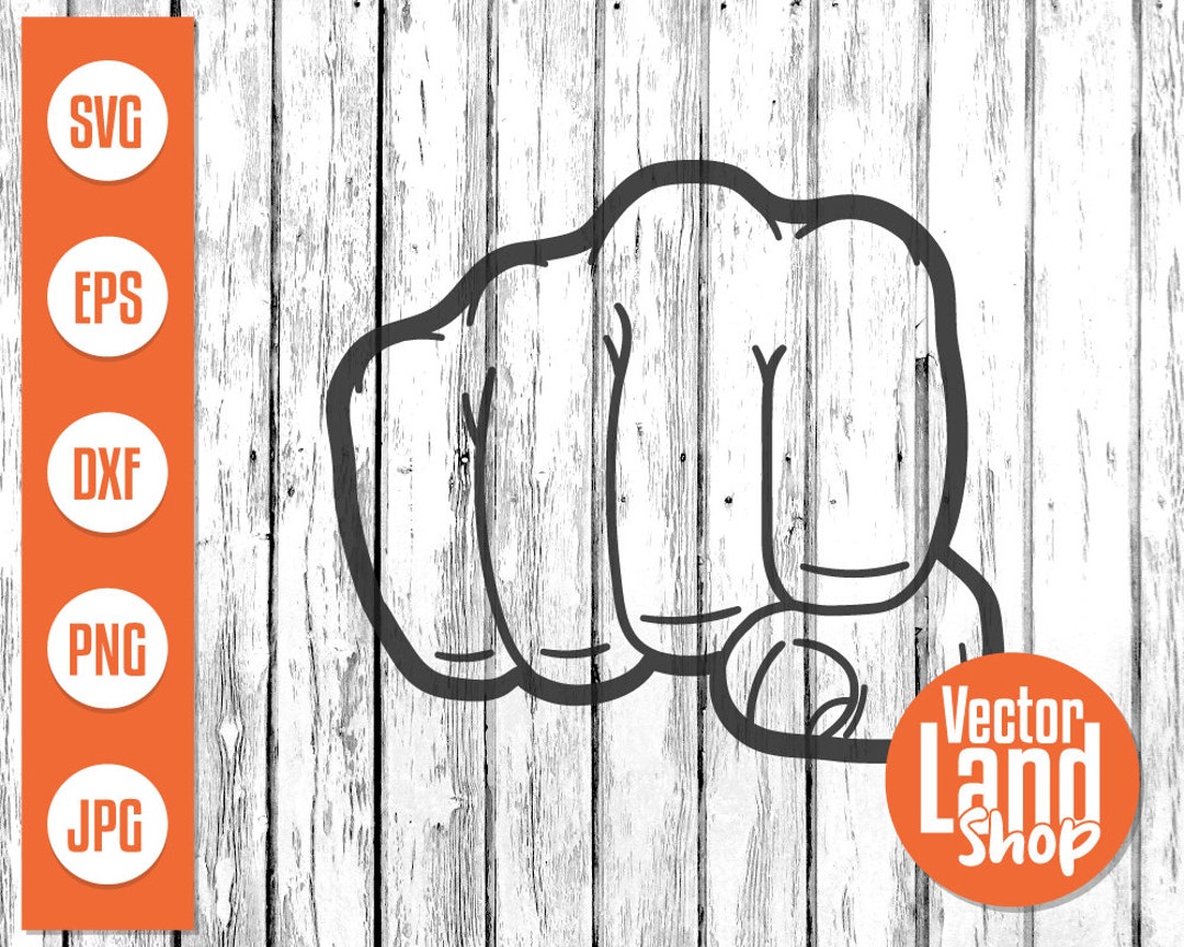 Punch Svg Fist Svg Hand Svg Attack Svg Fighter Svg MMA - Etsy