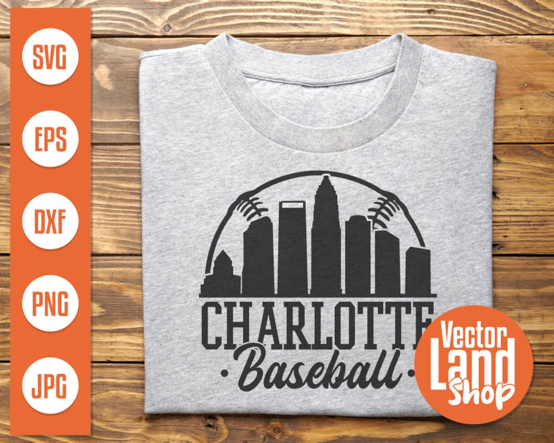 Charlotte Baseball Svg Charlotte Svg Baseball Team Logo - Etsy