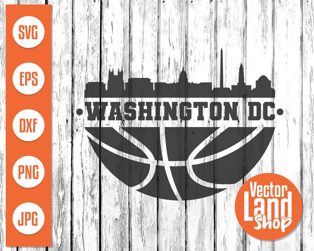 Washington DC Basketball Svg Washington DC Svg Basketball - Etsy
