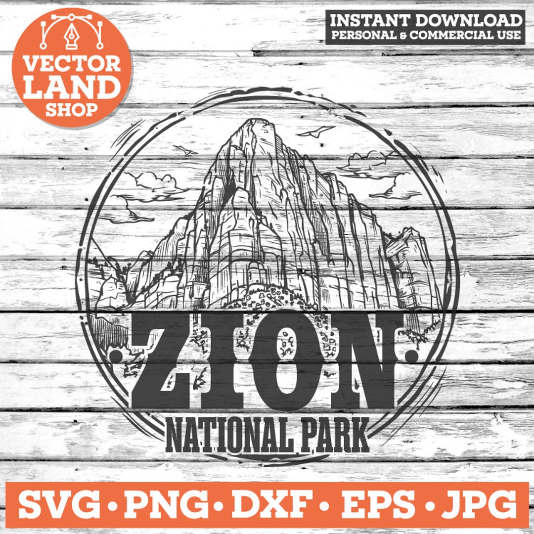 Zion Svg, National Park Svg, Utah Svg, National Park Sign, National ...