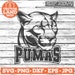Puma Svg, Pumas Svg, Puma Png, Mascot School, Mascot Sport, Puma ...