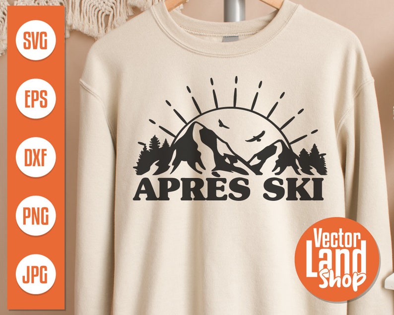 Apres Ski Svg After Ski Svg Skiing Svg Ski Svg Mountain - Etsy