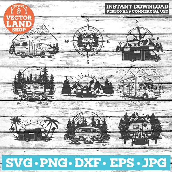 Rv Svg - Etsy