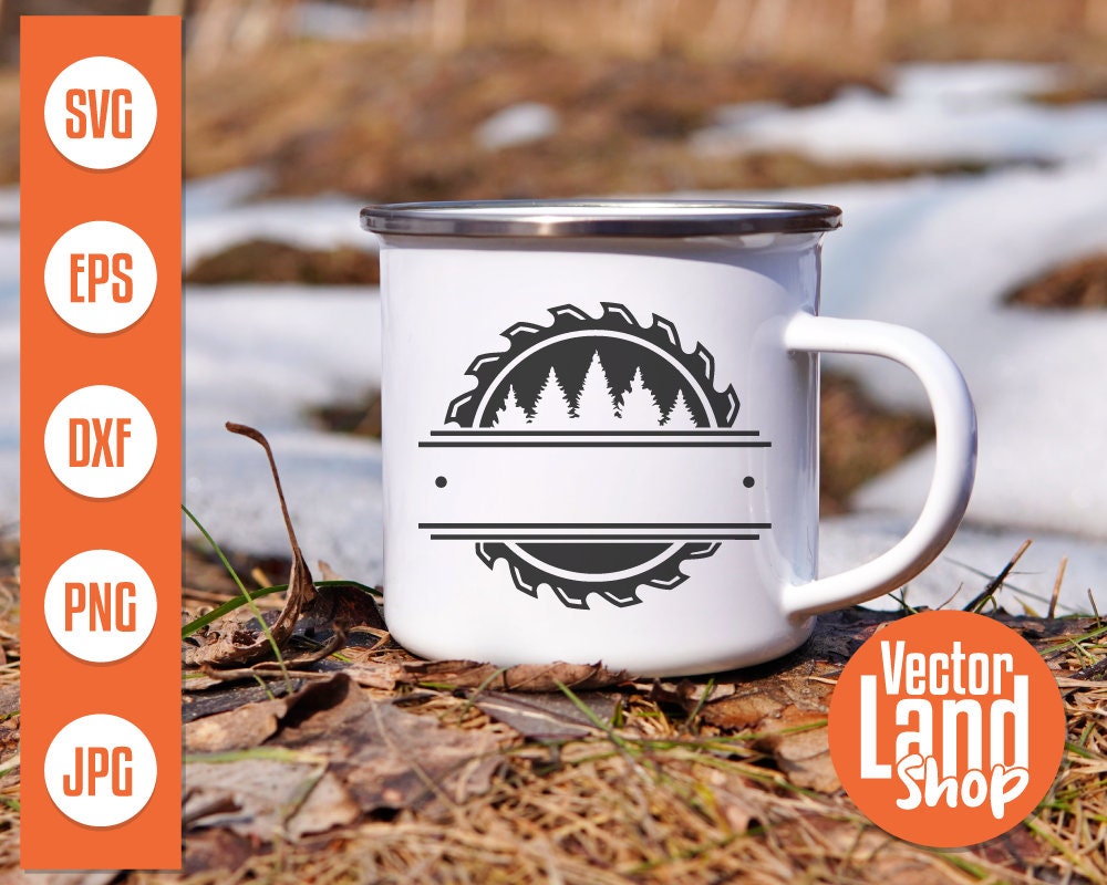 Saw Svg Wood Working SVG Pine Trees Svg Blade Svg - Etsy