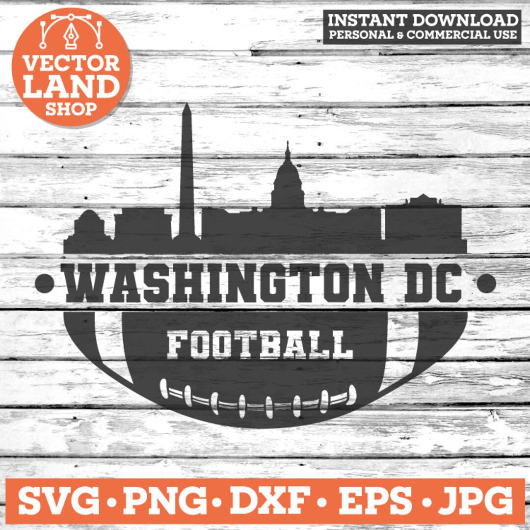 Washington DC Svg, DC Svg, Football Team Logo, American Football Svg ...