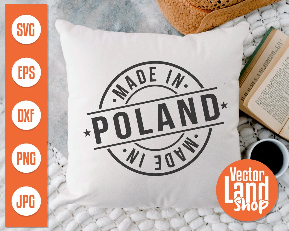 Made in Poland Svg Poland Svg Warsaw Svg Poland Stamp Svg - Etsy