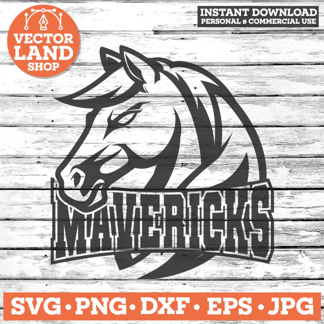 Mavericks Svg, Maverick Svg, Maverick Png, Mascot School, Maverick ...