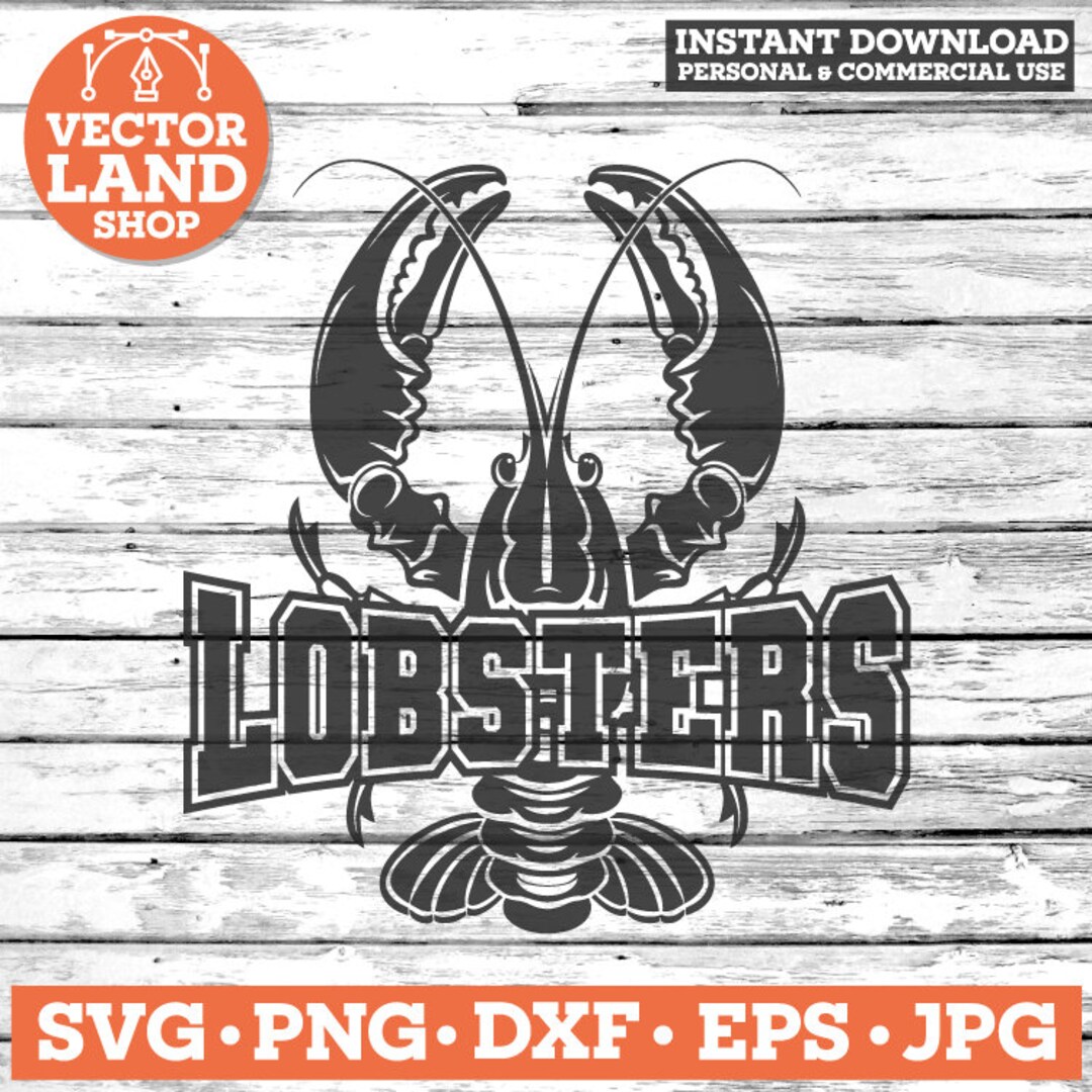 Lobsters Svg, Lobster Svg, Lobster Png, School Mascot, Lobster Clipart ...