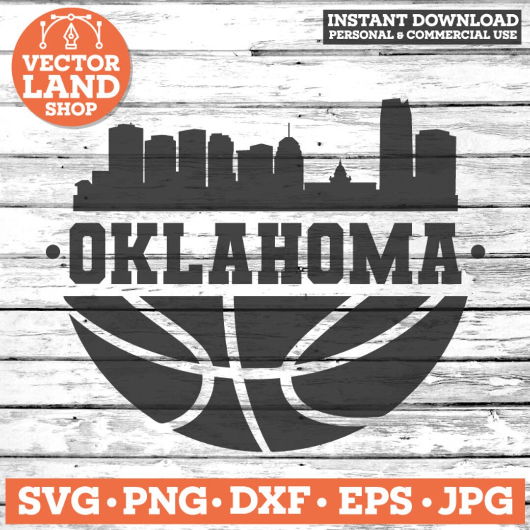 Oklahoma Basketball Svg, Oklahoma Svg, Basketball Team Logo, OKC Svg ...